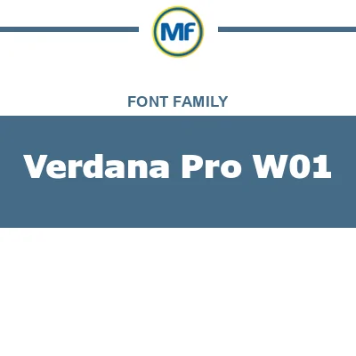 Download Verdana Pro W01 Fonts | MaisFontes