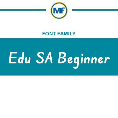 Download Edu SA Beginner Fonts (Google Fonts) | MaisFontes