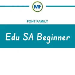 Edu SA Beginner Bold: Free Font Download | MaisFontes