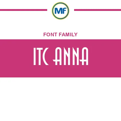 Download ITC Anna Fonts | MaisFontes