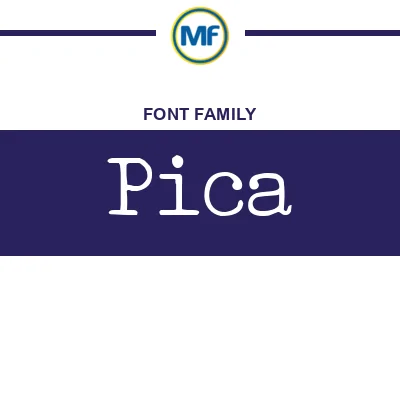Download Pica Fonts | MaisFontes
