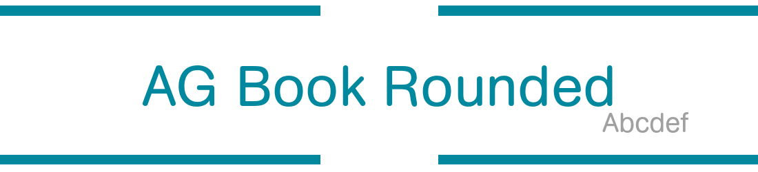 AG Book Rounded Bold Condensed Outline: Free Font Download | MaisFontes