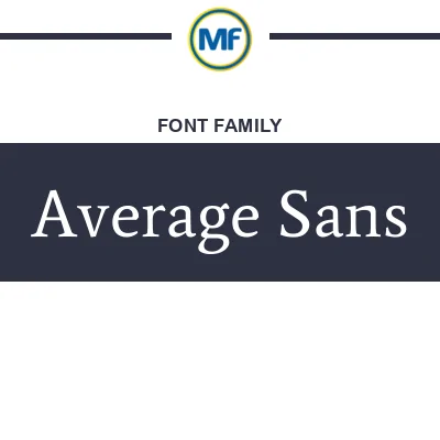 Download Average Sans Fonts (Google Fonts) | MaisFontes
