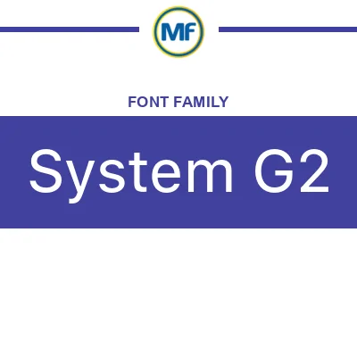 System G2 Font Family: Free Download | MaisFontes