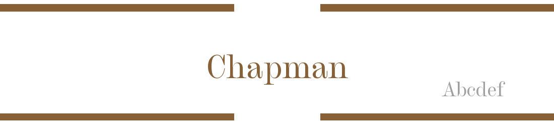Download Chapman Fonts | MaisFontes
