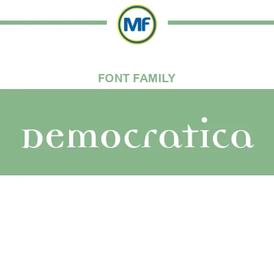 Democratica Font Family: Free Download | MaisFontes