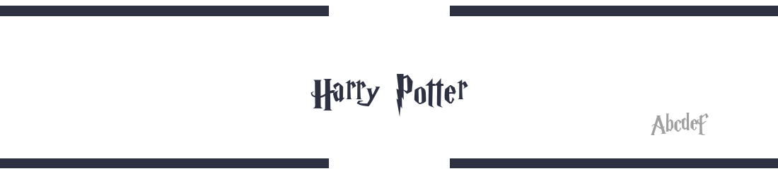 Harry Potter: Télécharger une police gratuite | MaisFontes