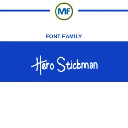 Hero Stickman Bold: Free Font Download | MaisFontes