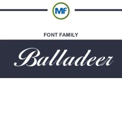 Balladeer Bold: Free Font Download | MaisFontes
