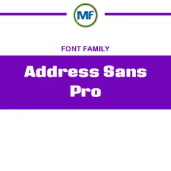 Address Sans Pro: Download Free Font | MaisFontes