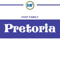 Pretoria Regular Font: Free Download | MaisFontes