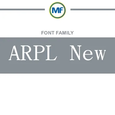 ARPL New Font Family: Download Free | MaisFontes