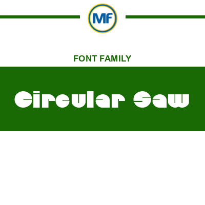 Circular Saw Font Family: Download Free | MaisFontes