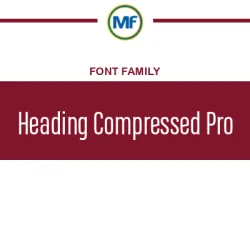 Heading Compressed Pro Bold Font: Free Download | MaisFontes