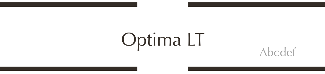 Optima LT Medium 字体下载 | MaisFontes