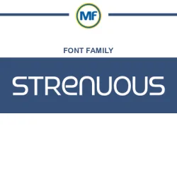 Strenuous Regular: Download Free Font | MaisFontes