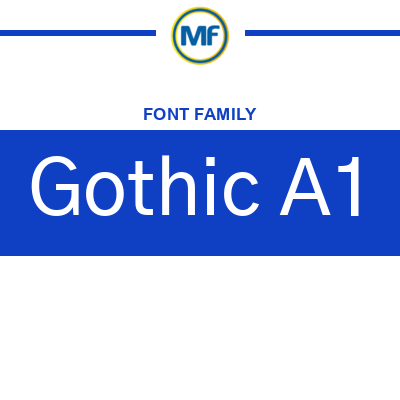 Download Gothic A1 Fonts (Google Fonts) | MaisFontes
