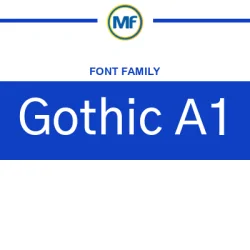 Gothic A1 Bold Font: Free Download | MaisFontes