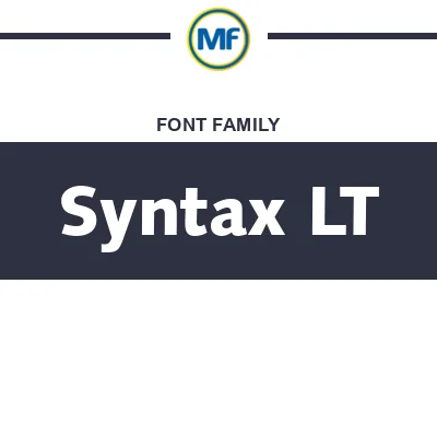 Syntax LT Font Family: Download Free | MaisFontes
