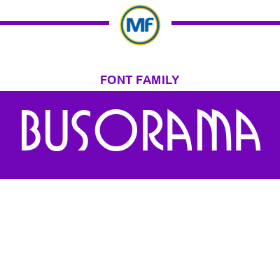Download Busorama Fonts | MaisFontes