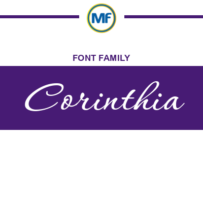 Download Corinthia Fonts | MaisFontes