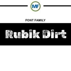 Rubik Dirt Regular Font: Free Download | MaisFontes