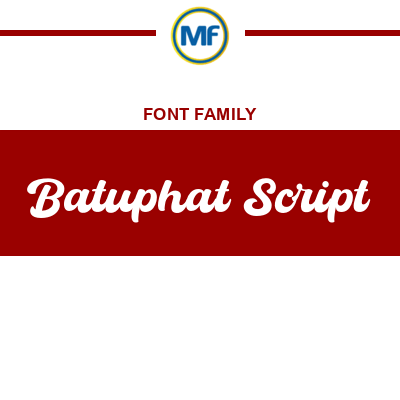 Download Batuphat Script Fonts | MaisFontes