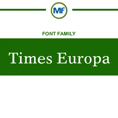Times Europa Font Family: Download Free | MaisFontes