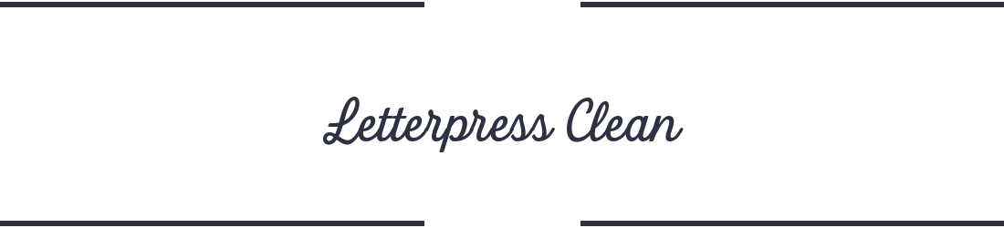 Letterpress Clean Script: Download Free Font | MaisFontes