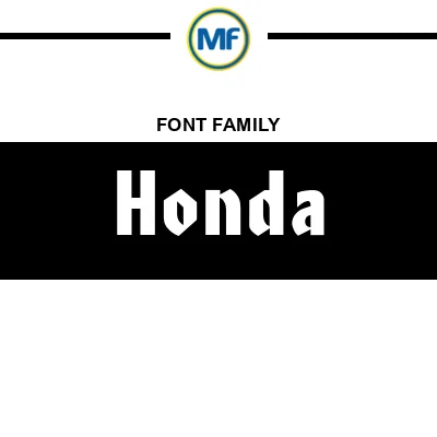 Honda Font Family: Download Free | MaisFontes
