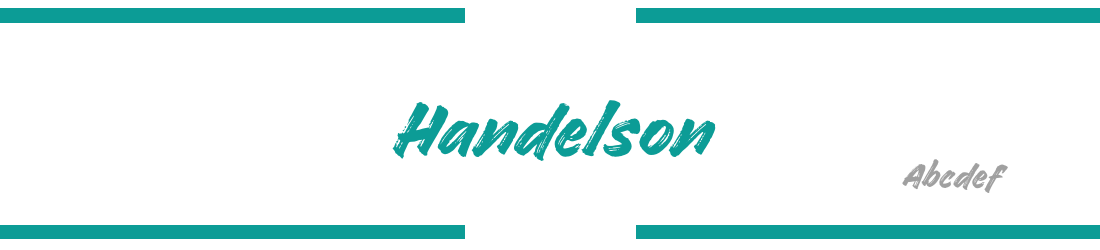 Handelson Three Font: Free Download | MaisFontes