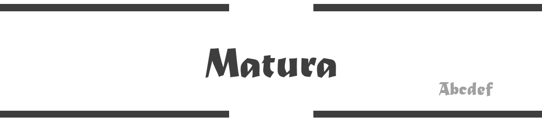 Matura MT Script Capitals：無料フォントをダウンロード | MaisFontes