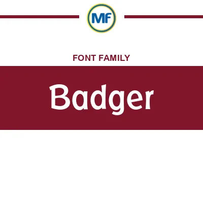Badger Font Family: Free Download | MaisFontes