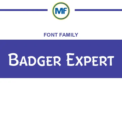 Badger Expert Font Family: Download Free | MaisFontes
