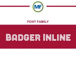 Badger Inline Bold Regular: Free Font Download | MaisFontes
