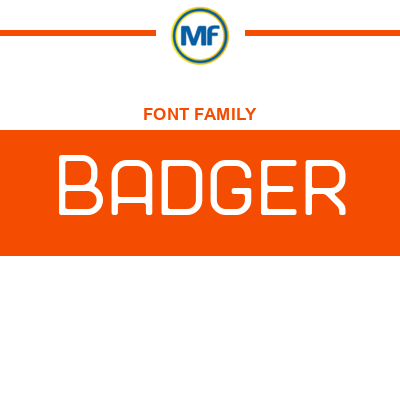 Badger Wide Font Family: Download Free | MaisFontes