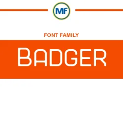 Badger Wide Bold: Free Font Download | MaisFontes