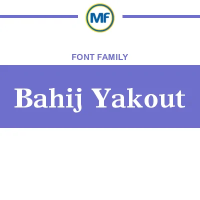 Bahij Yakout Font Family: Download Free | MaisFontes