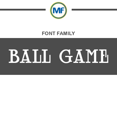 Ball Game Font Family: Download Free | MaisFontes
