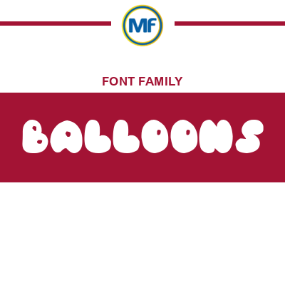 Balloons Font Family: Download Free | MaisFontes