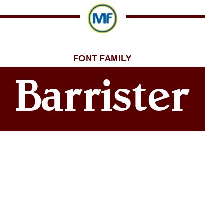 Barrister Font Family: Free Download | MaisFontes