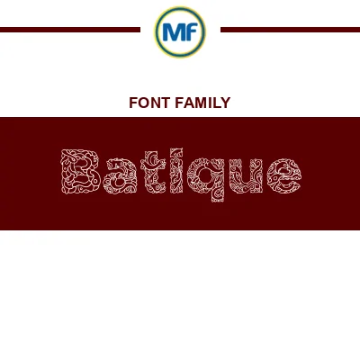 Batique Font Family: Download Free | MaisFontes