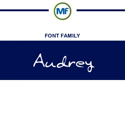 Download Audrey Letters Fonts | MaisFontes