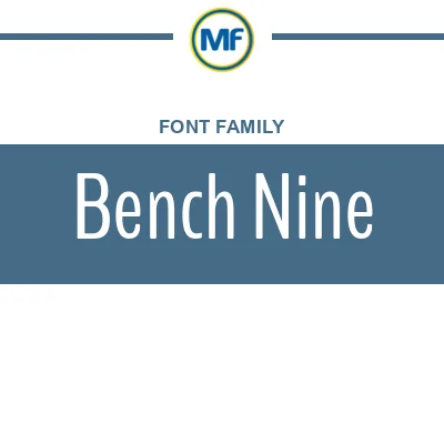 Bench Nine Font Family: Download Free (Google Fonts) | MaisFontes