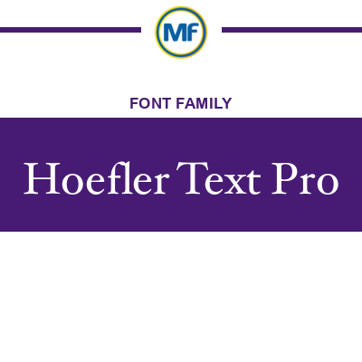 Download Hoefler Text Pro Fonts | MaisFontes
