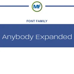 Anybody Expanded Bold: Free Font Download | MaisFontes