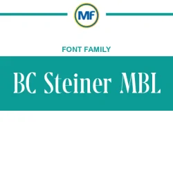 BC Steiner MBL Bold: Free Font Download | MaisFontes