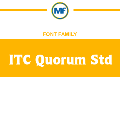 Download ITC Quorum Std Fonts | MaisFontes