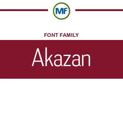 Download Akazan Fonts | MaisFontes