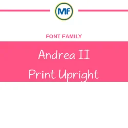 Andrea II Print Upright: Free Font Download | MaisFontes
